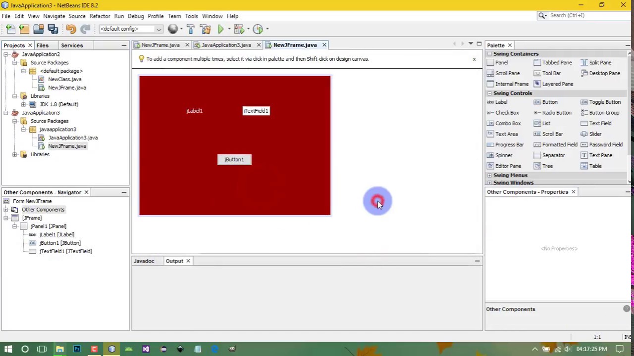 Change JFrame Background color in NetBeans .