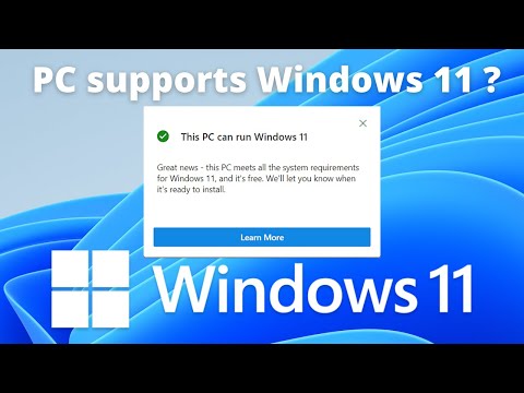 Check the compatibility of current PC for windows 11 |Check if PC supports Windows 11| PCHealthCheck