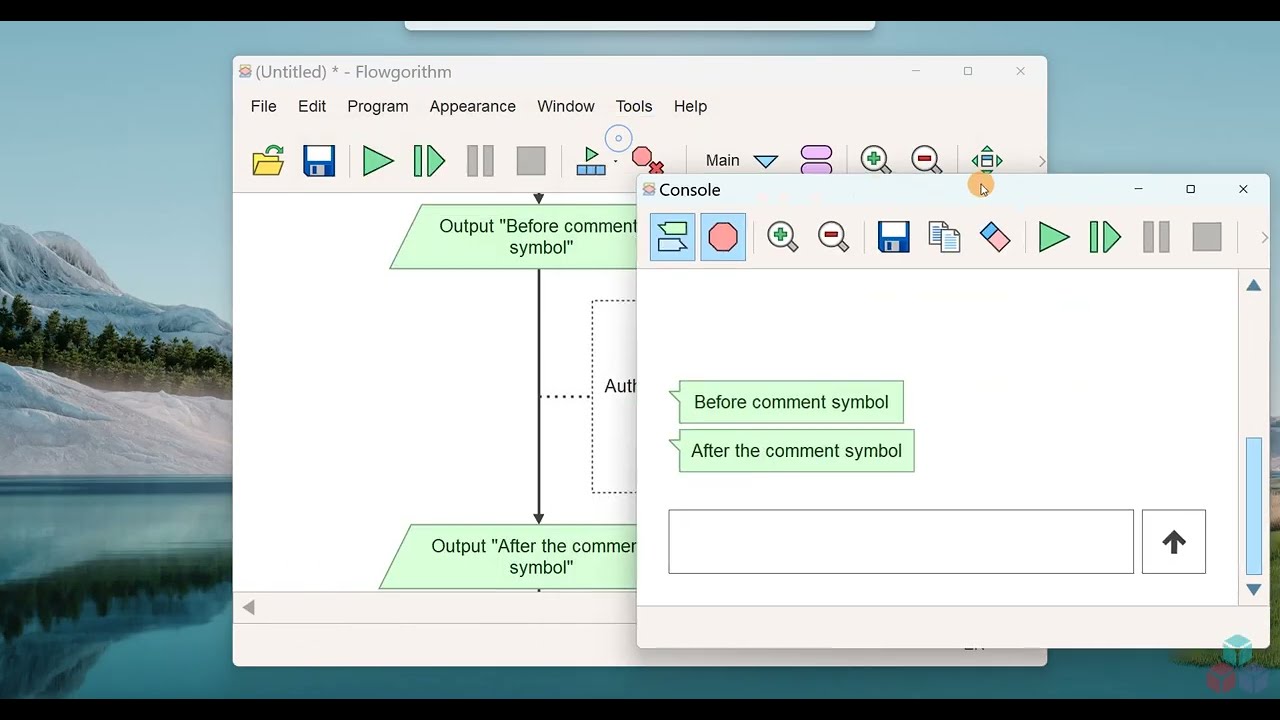 Flowgorithm Comment Symbol