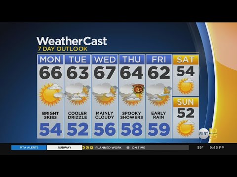 New York Weather: WLNY 10/27 Nightly Forecast at 9PM