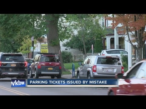 Parking tickets issued in Buffalo by mistake.