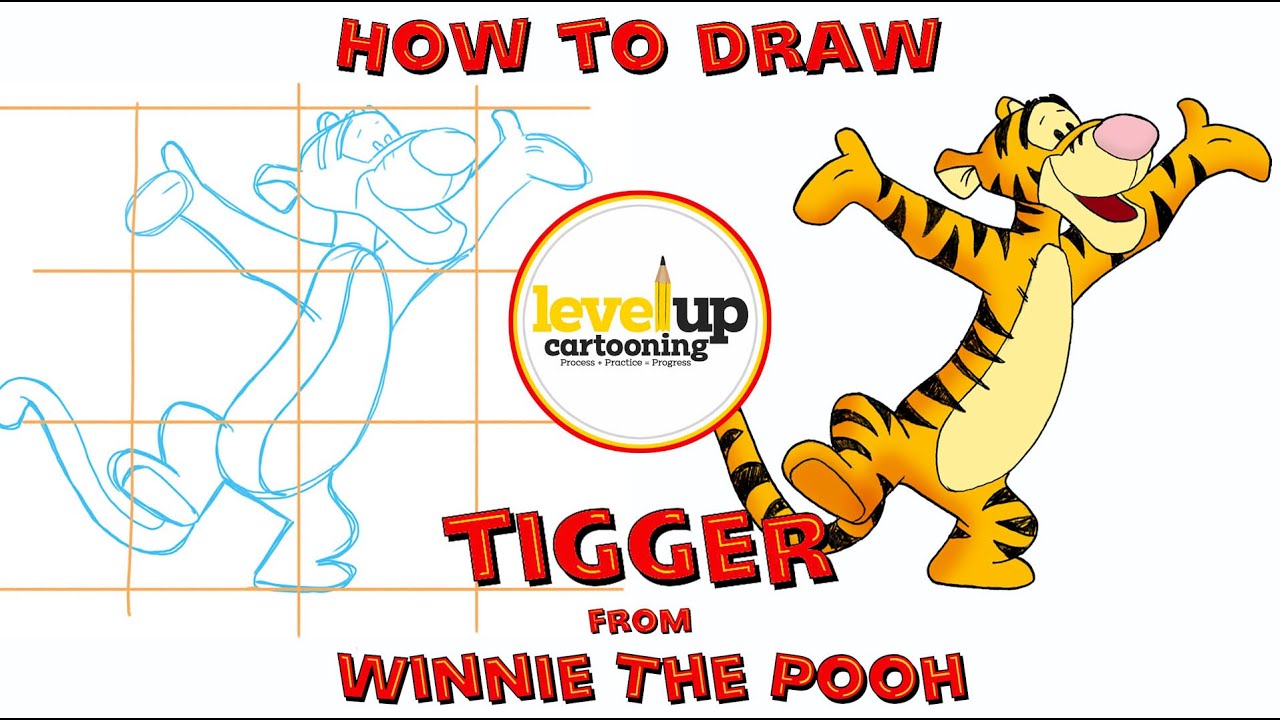 Disney's Tigger Drawing Lesson Step by Step