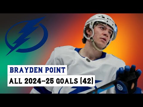 Brayden Point (#21) All 42 Goals of the 2024-25 NHL Season