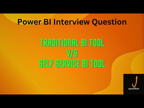 Difference between Traditional BI Tool and Self Service BI Tool.