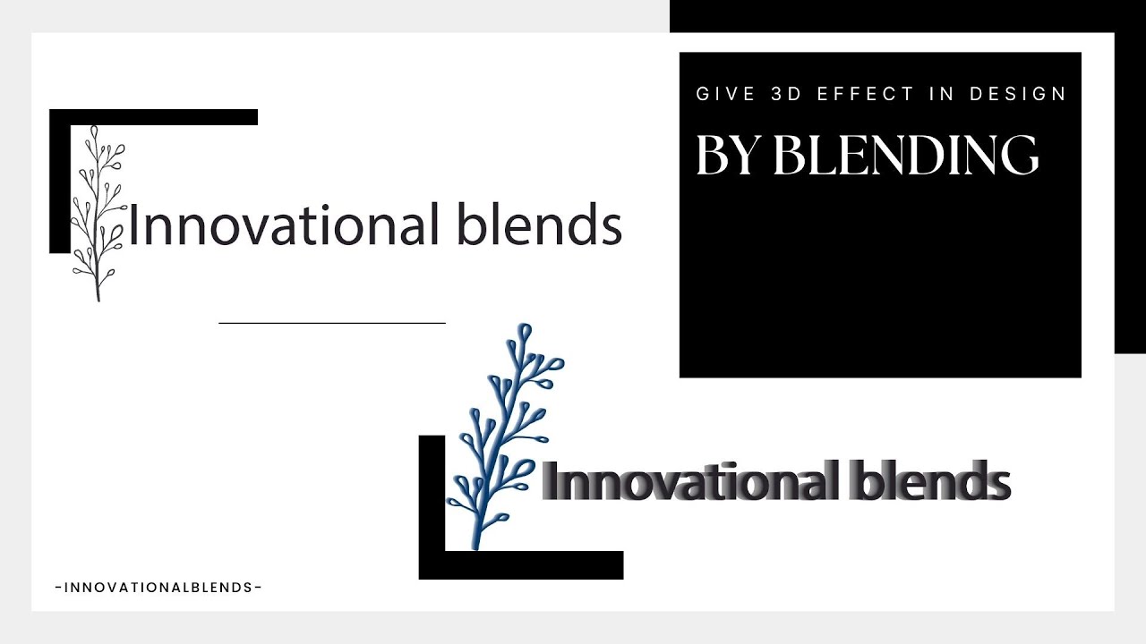 How to use blend tool in Illustrator l Create 3D design with blend tool
