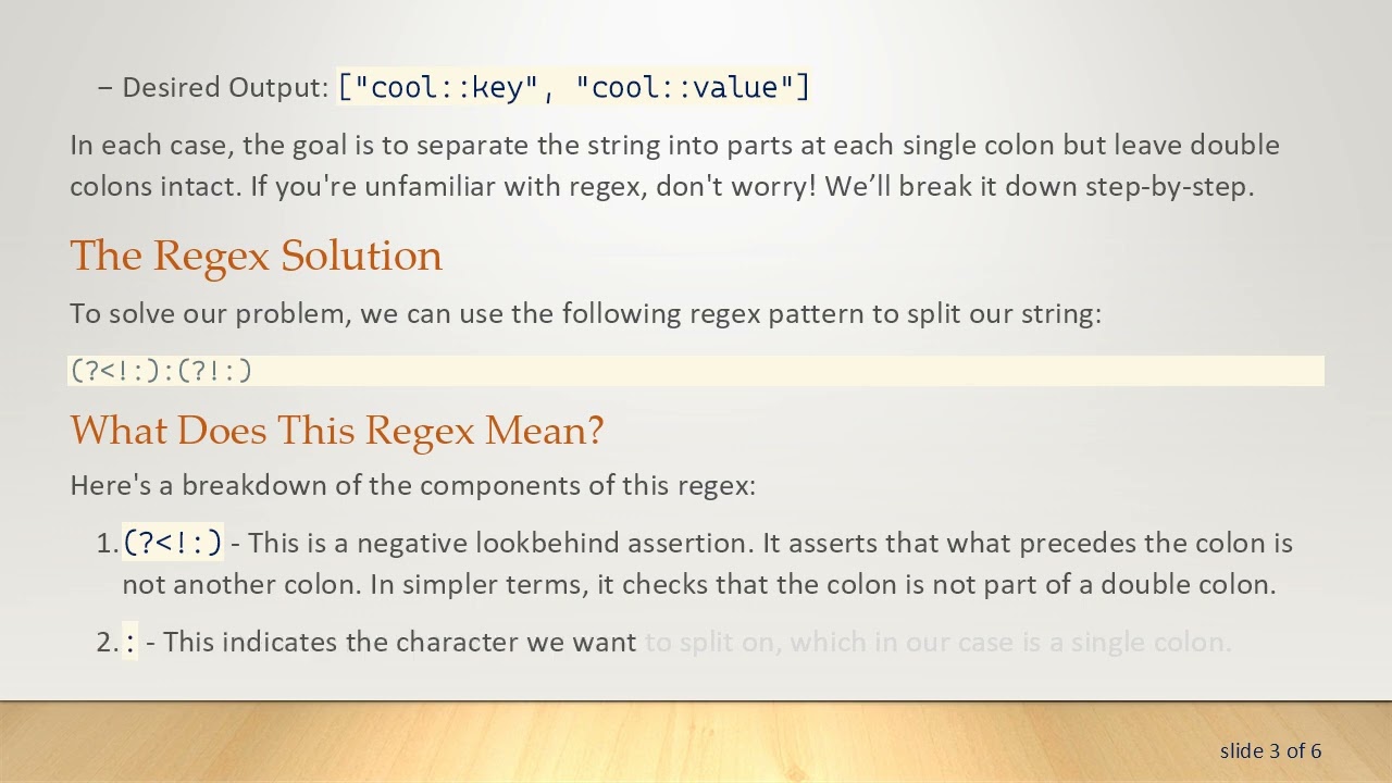 How to Split a String by : but Not :: in Java Using Regex