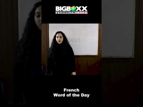 French Word of the day is (salut) means informal hi or bye.
