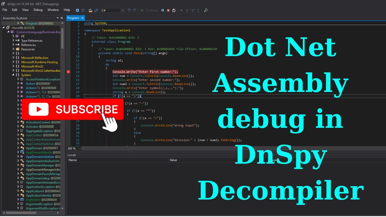 C# Dot net Tutorial Part2: Build .Net Assembly in vs and debug in DnSpy #assembly #debugging #csharp