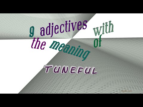 tuneful - 10 adjectives which are synonyms to tuneful (sentence examples)