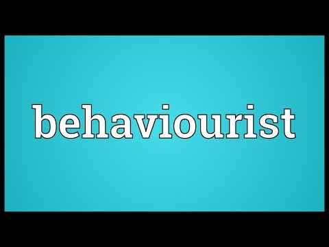 Behaviourist Meaning