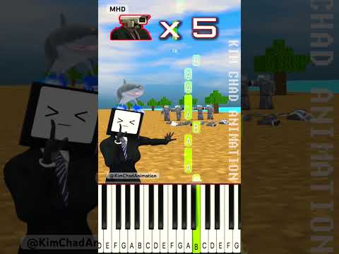 How many cameraman would it take to stop Tralalero Tralala? @kimchadanime - Piano Tutorial