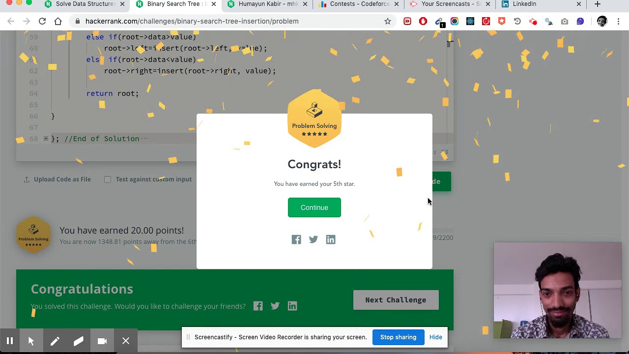 GOLD BADGE in Problem Solving | CPP | Python | Statistics in Hacker Rank