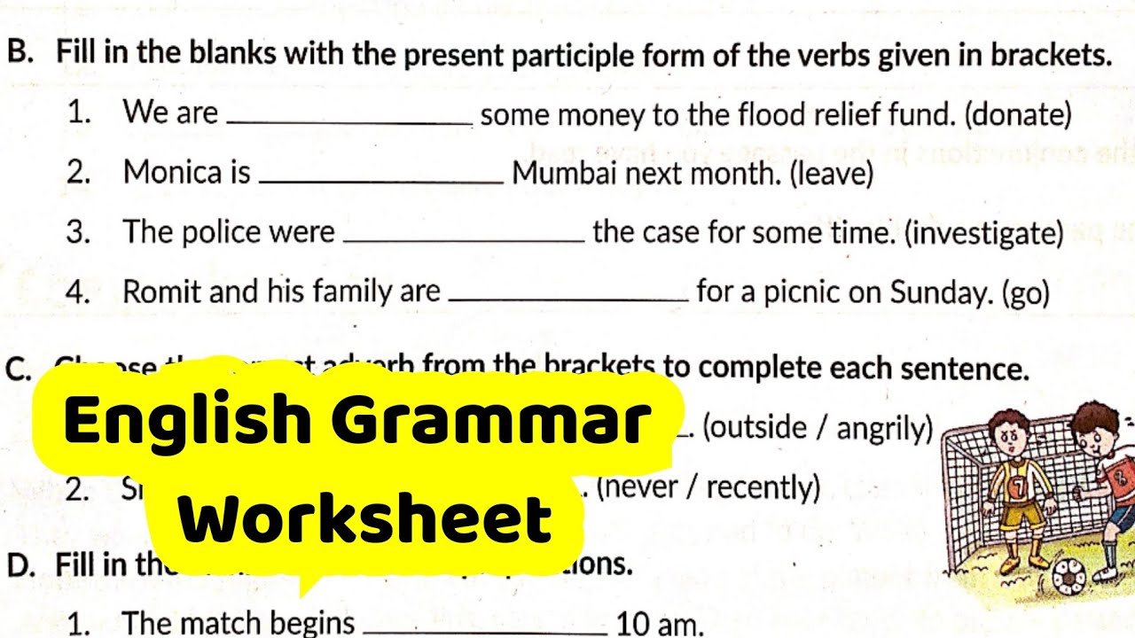 English Grammar worksheets | Grammar practice | Worksheets with pdf