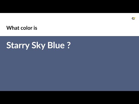 Starry Sky Blue color #4f5e7e hex color - Blue color - Warm color 4f5e7e