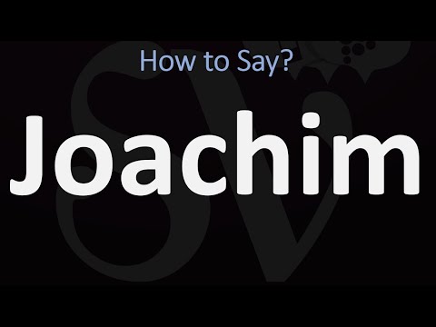 How to Pronounce Joachim? | Hebrew & English Pronunciation