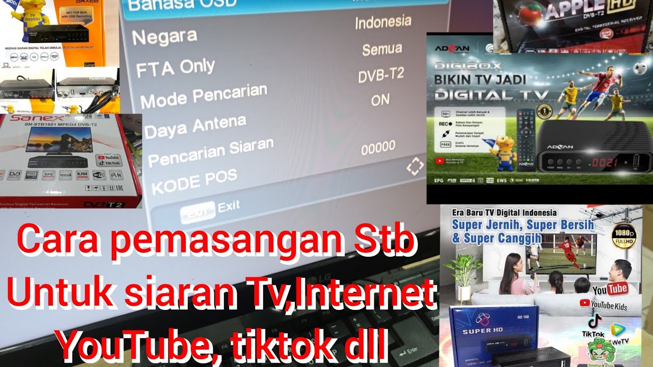 Cara Setting Set Top Box Tv Digital  Super Hd - Cara Setting Wifi Stb Super Hd