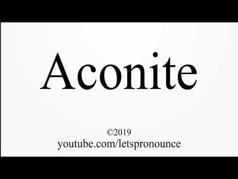 How to Pronounce Aconite