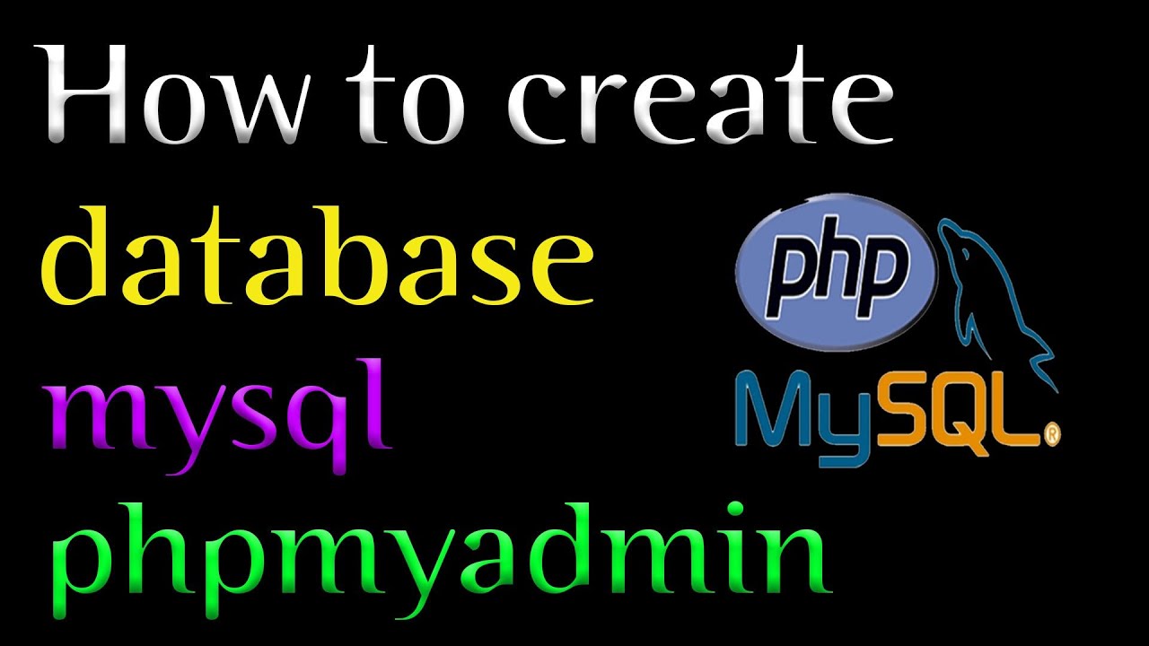 Create MySQL databases fast with phpMyAdmin