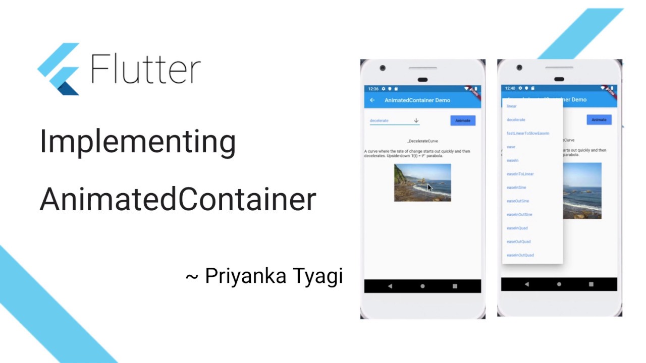AnimatedContainer Flutter widget