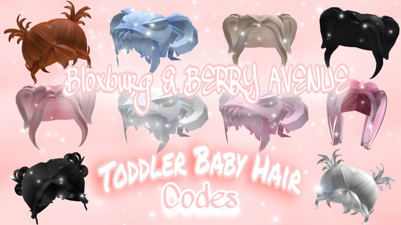 Toddler Baby Hair Codes for Bloxburg & Berry Avenue | Roblox p-1 !