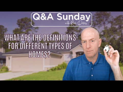 What Are The Definitions For Different Types Of Homes?