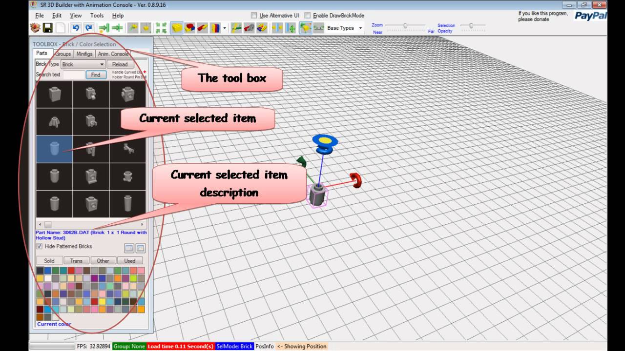 SR 3DBuilder Tutorial 1 (User Interface Elements)