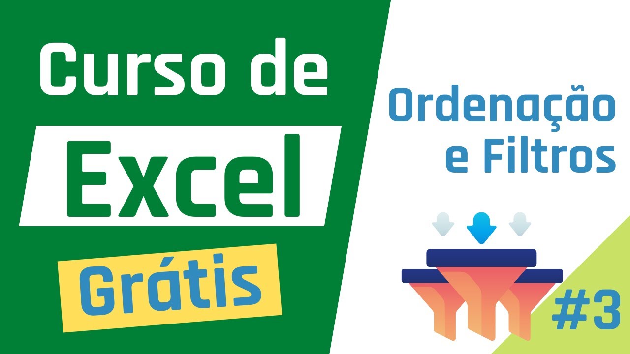 Curso de Excel online e grátis | Excel básico | Ordenação e Filtros