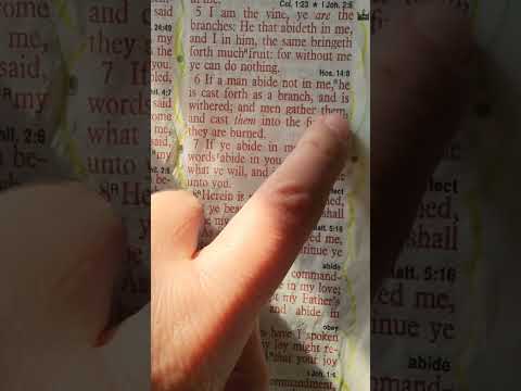 If a man abide not in me (JOHN 15:6)