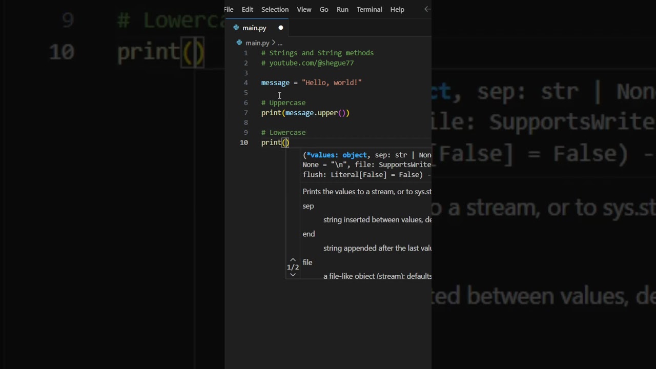 Python Basics: STRING METHODS Made EASY in Under a Minute! 🐍🧵