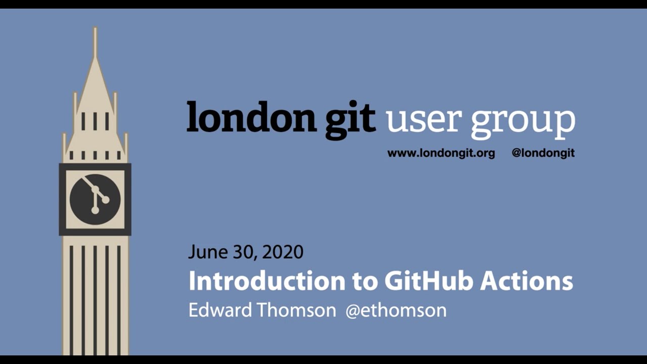 Introduction to GitHub Actions | Ed Thomson | 2018