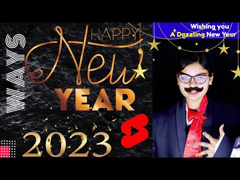 Stunning and simple ways to say happy new year. #shorts