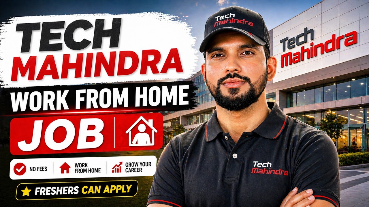 Tech Mahindra Work From Home Job 2026 | Freshers Apply Now | Easy Hiring Process
