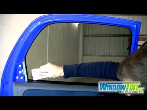 White Teflon hard card window tinting tool tutorial
