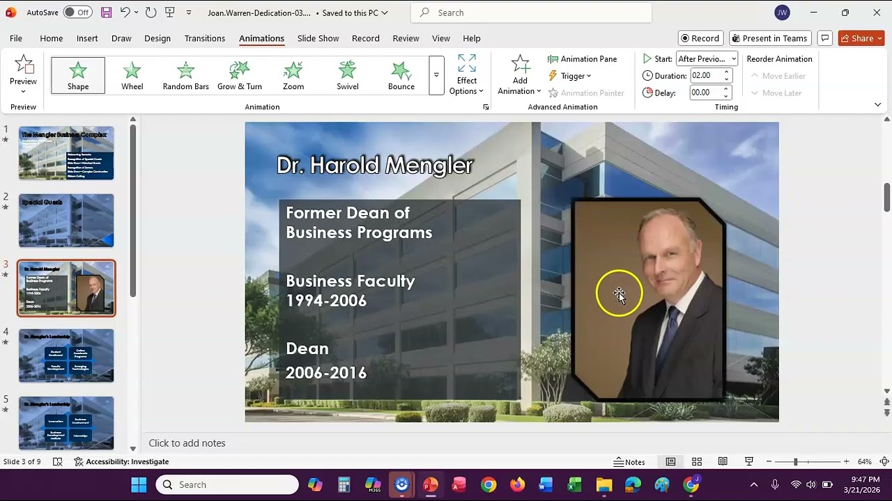 PowerPoint Ch 3 Guided Project 3-1, Steps 1 - 10