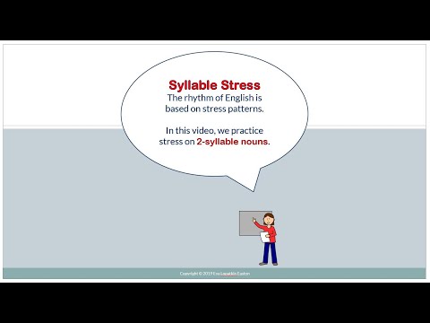 Stress Pattern: 2-syllable nouns