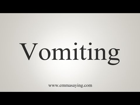 How To Say Vomiting