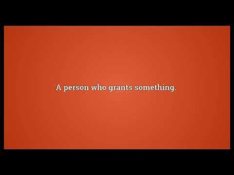 Grantor Meaning
