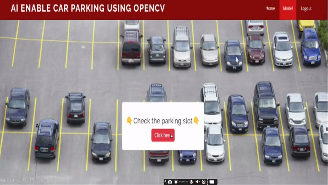 AI Enabled Car Parking using opencv