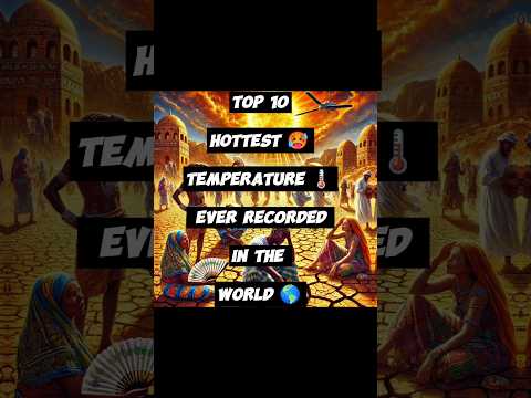 Top 10 Hottest Temperature Ever Recorded In The World 🌎, #top10 #earthwarming #globaltemperature
