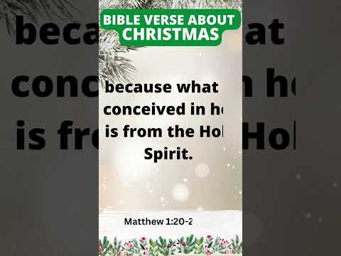 BIBLE VERSES ABOUT CHRISTMAS  [ Matthew 1:20-21 NIV ]#7 #bibleverses #christmas #shorts