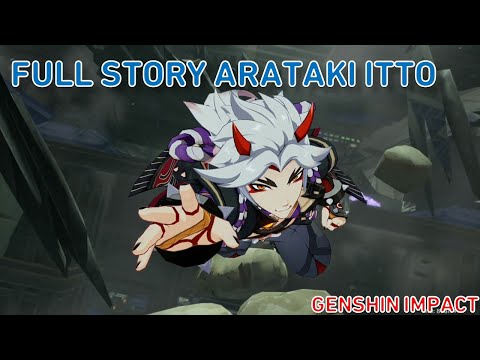 Arataki Itto Full Story | Japanese Dub & English Sub | Cutscene & Gameplay Genshin Impact 2.3