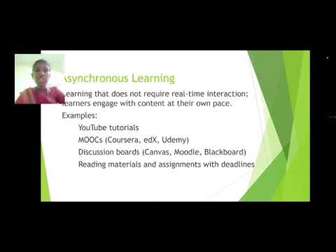 Synchronous and asynchronous learning