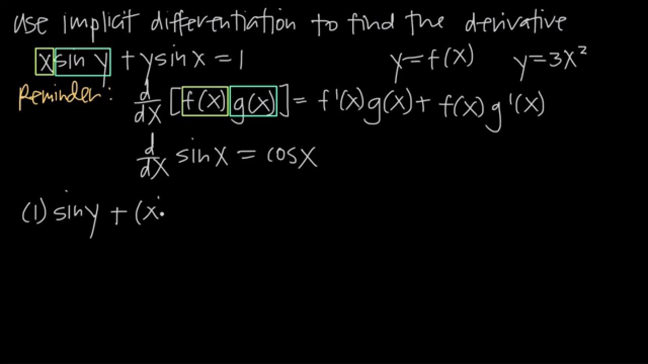 Implicit differentiation COMPLETELY EXPLAINED! (KristaKingMath)