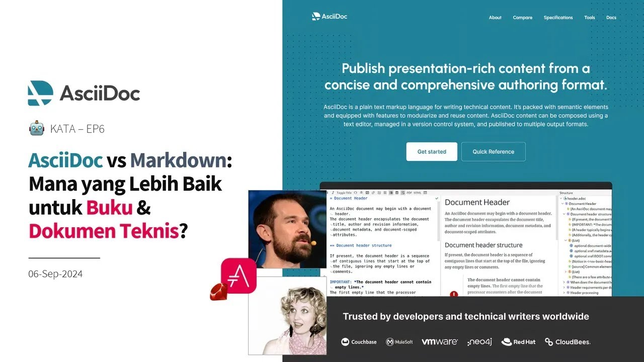 AsciiDoc vs Markdown: Mana yang Lebih Baik untuk Buku & Dokumen Teknis?
