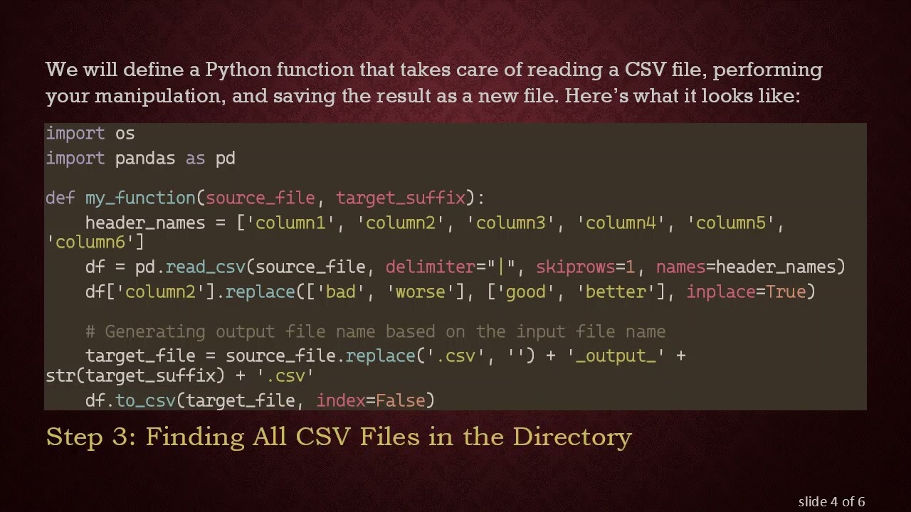 Efficiently Process Multiple CSV Files with Pandas in Python