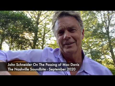 John Schneider on Mac Davis Passing