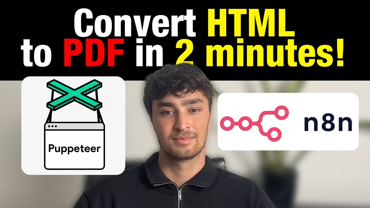 How To Convert HTML to PDF In n8n in under 2 minutes in 2025! (FREE)