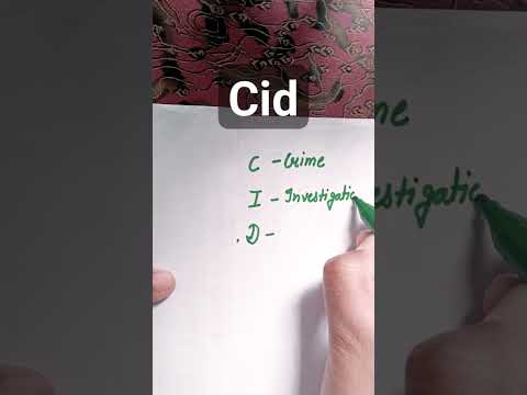 full form of CID #cid #crimeinvestigation #fullform #subscribe #like #trending #shorts #short #live
