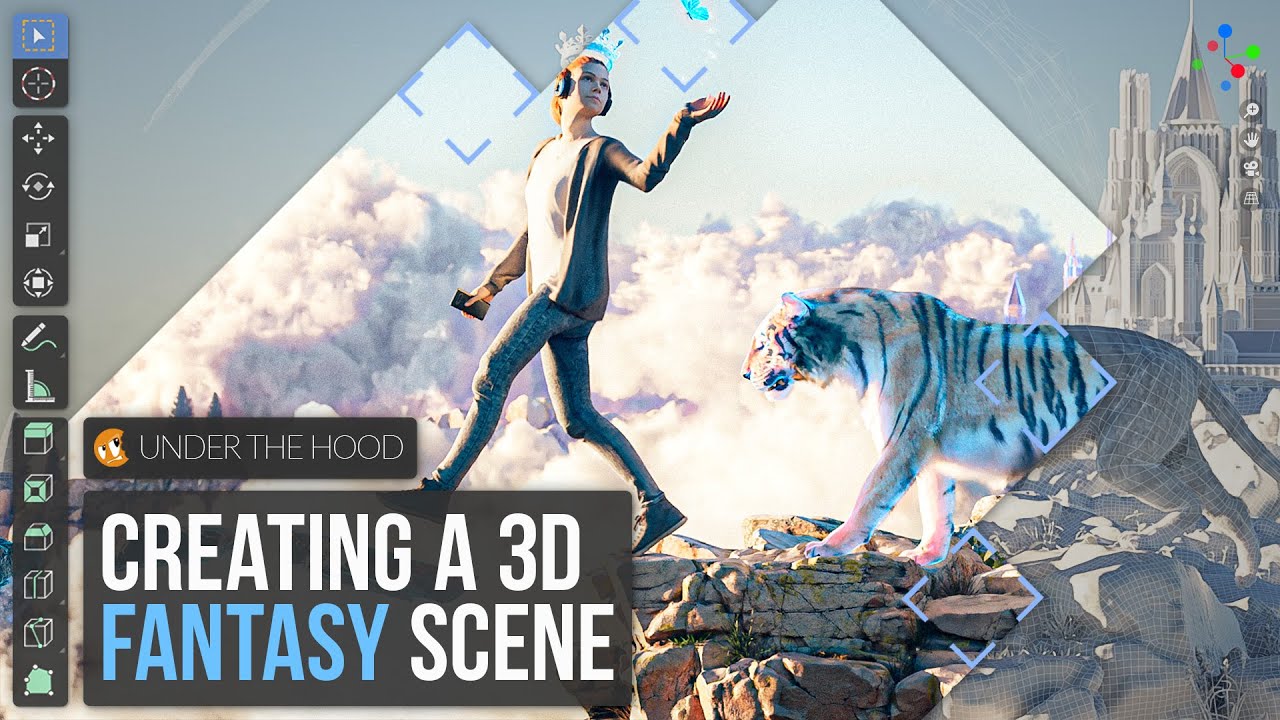 How I made this render in Blender...starting with a sketch (Useful Tools and Lazy Hacks)