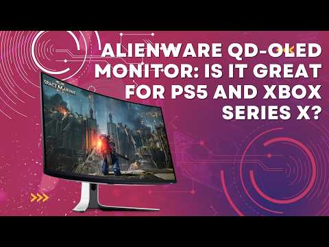 PS5 & Xbox Series X gaming on the Alienware QD OLED Gaming Monitor!